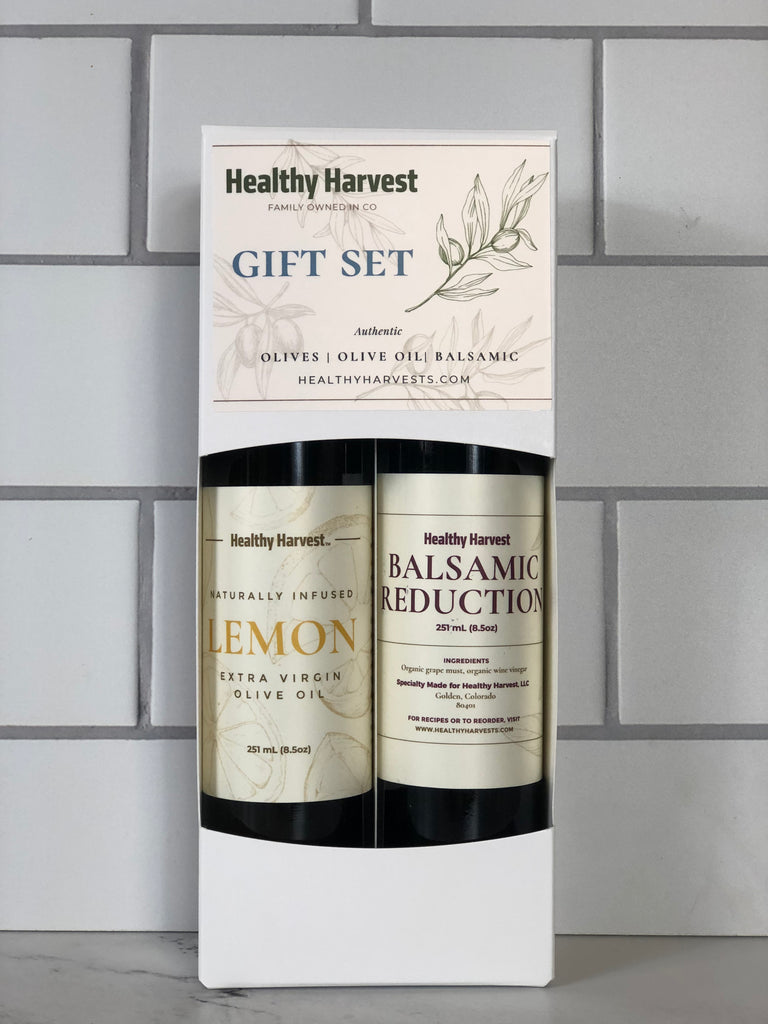 8.5 oz Lemon Oil/ Balsamic Reduction Gift Box (BEST SELLER!) – Healthy ...